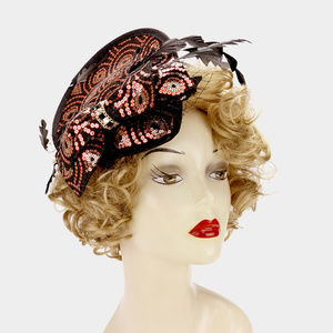 Accessories | Sequin Bow Fascinator Hat | Poshmark